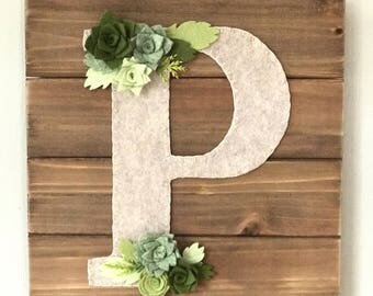 Succulent letter | Etsy