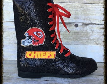 Kc chiefs shoes | Etsy