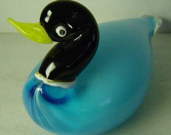 Murano glass duck | Etsy