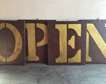 Vintage open sign | Etsy