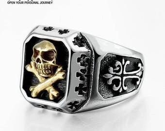 Mens pirate ring | Etsy