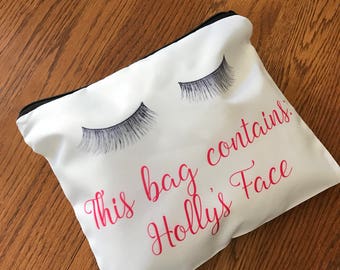 Lashes makeup bag | Etsy