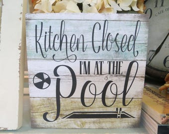 Kitchen closed sign | Etsy