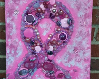 Breast cancer art | Etsy
