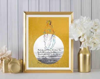 Our Lady Star of the Sea icon Stella Maris handpainted