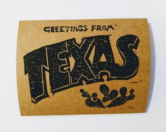 Greetings from texas | Etsy