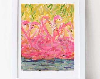 Abstract flamingo | Etsy