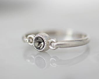 Solitaire ring | Etsy