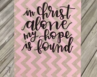 In christ alone | Etsy