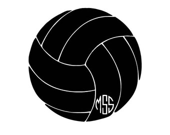 Volleyball monogram | Etsy