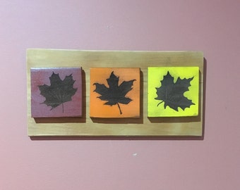 Fall leaf sign | Etsy