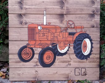 Tractor wall art | Etsy