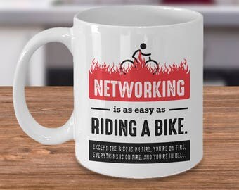 Network Engineer Mug Gift for Networking I Turn Coffee into