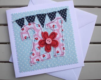 21st birthday card | Etsy