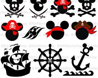 Mickey pirate | Etsy
