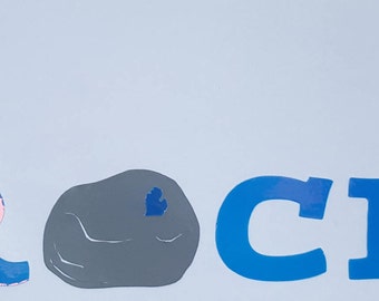 Rock decal | Etsy