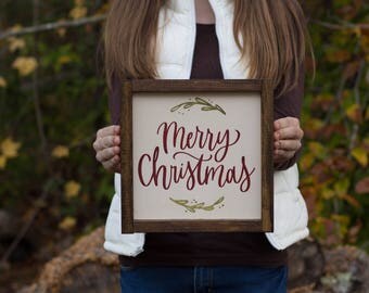 Christmas sign | Etsy