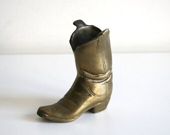 Brass cowboy boot | Etsy