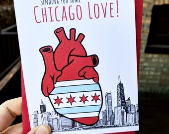 Chicago card | Etsy