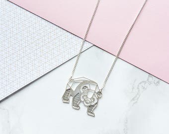 Geometric panda | Etsy