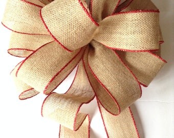 Burlap tree topper | Etsy