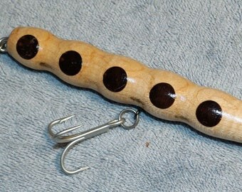 Micro Popper Lure / Wooden Handmade Custom Lure