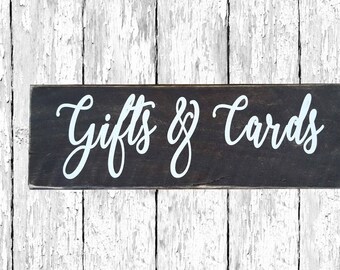 Gifts and cards hand painted wood sign wedding decor gift