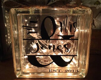 Glass block lights | Etsy