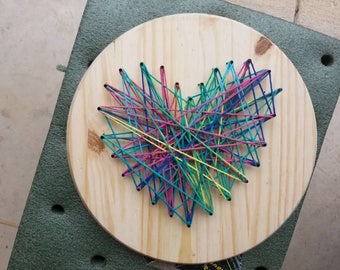 String art heart | Etsy