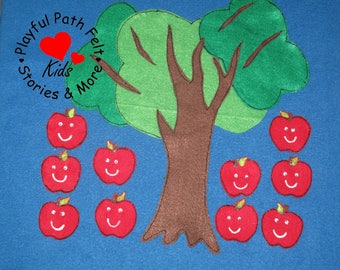 Felt apple tree | Etsy