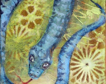 Snake wall art | Etsy