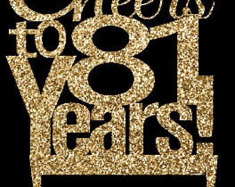 81st birthday | Etsy