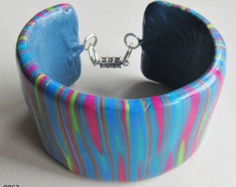 Polymer clay bangle | Etsy