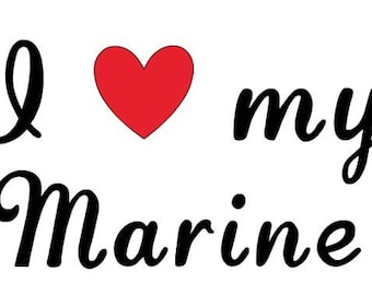 I love my marine | Etsy