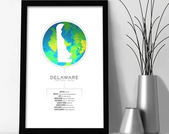 Delaware poster | Etsy