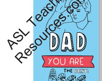 Sign language card | Etsy