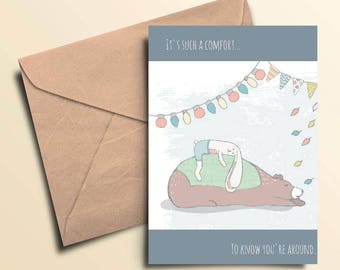 Comfort card | Etsy