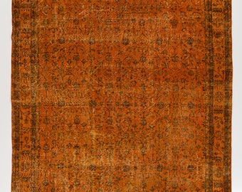 Burnt orange rug | Etsy