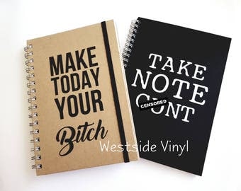 Funny notebooks | Etsy
