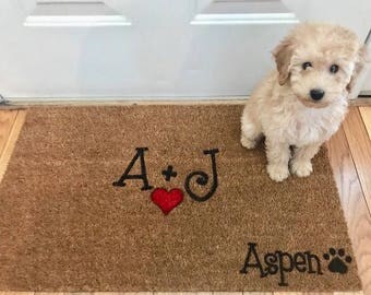 Dog doormat | Etsy