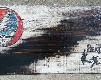 Grateful dead flag | Etsy