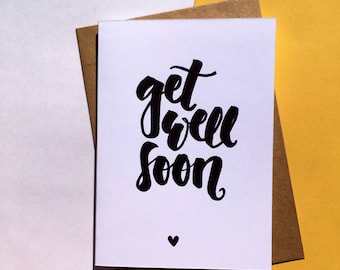 Get well soon card | Etsy