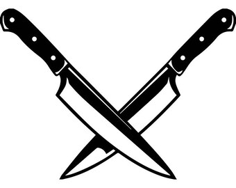 Crossed knives | Etsy