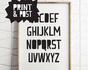 Abc poster | Etsy