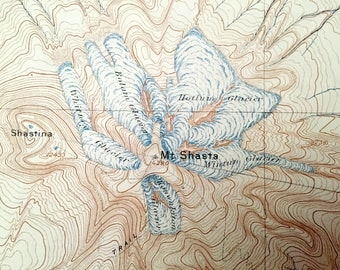 Mount shasta | Etsy