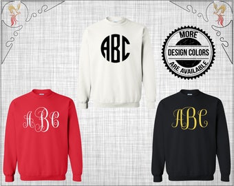 Monogram sweater | Etsy