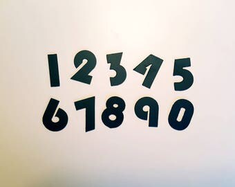 Small metal numbers | Etsy