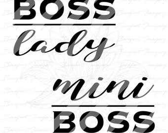 Lady boss svgs | Etsy