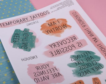 Temporary tattoo | Etsy