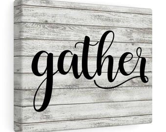 Large gather sign | Etsy
